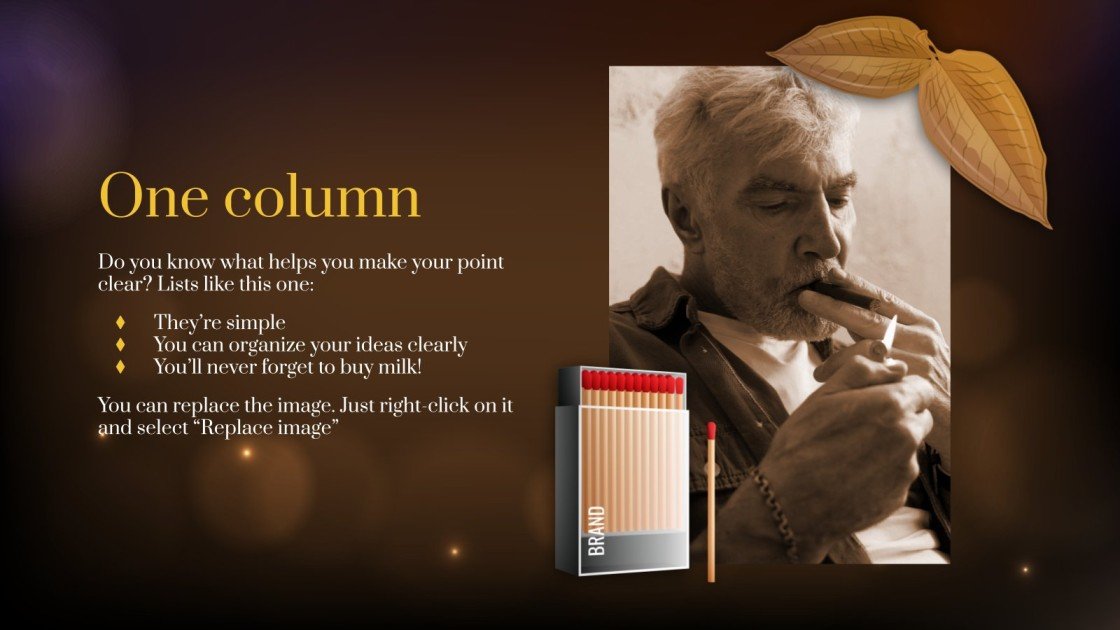 Havana Cigar House | Google Slides & PowerPoint