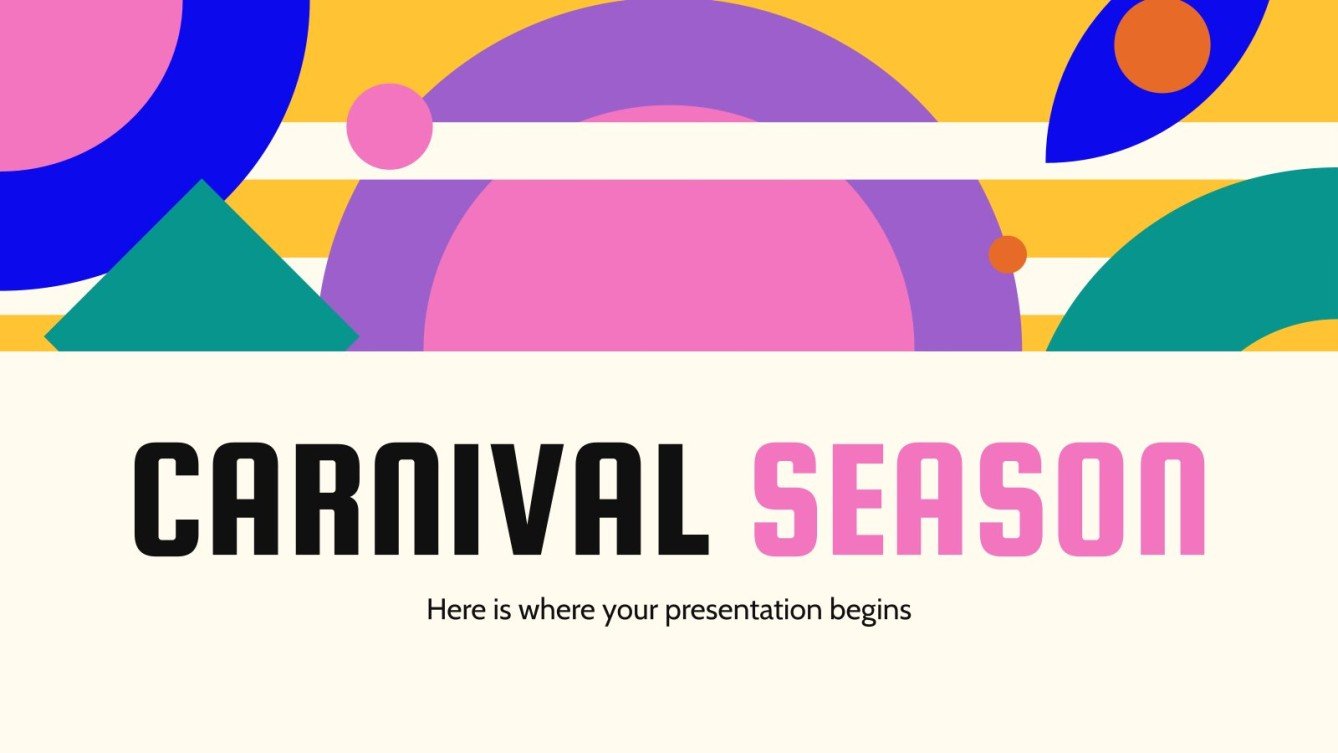 Plantillas gratis de Carnaval para Google Slides y PowerPoint