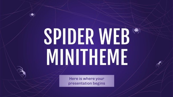Spider Web Minitheme | Google Slides & PowerPoint