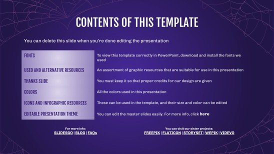 Spider Web Minitheme | Google Slides & PowerPoint