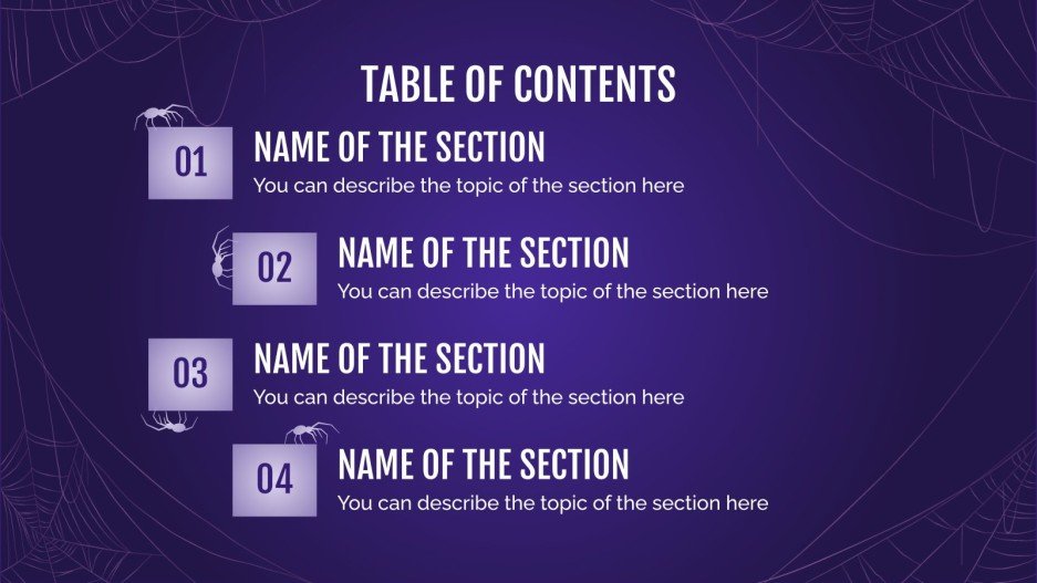Spider Web Minitheme | Google Slides & PowerPoint