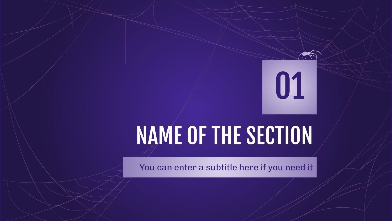 Spider Web Minitheme | Google Slides & PowerPoint
