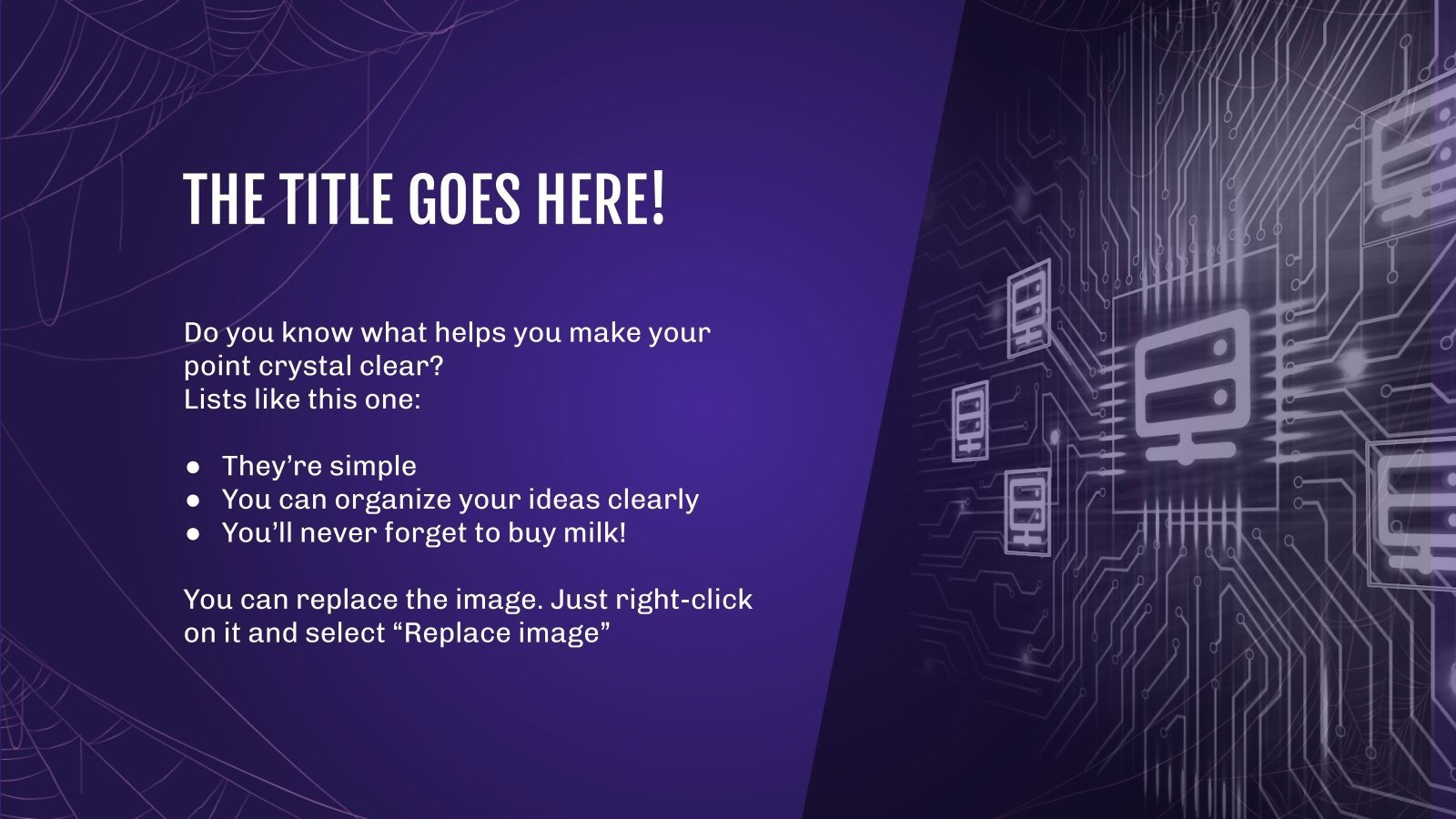 Spider Web Minitheme | Google Slides & PowerPoint