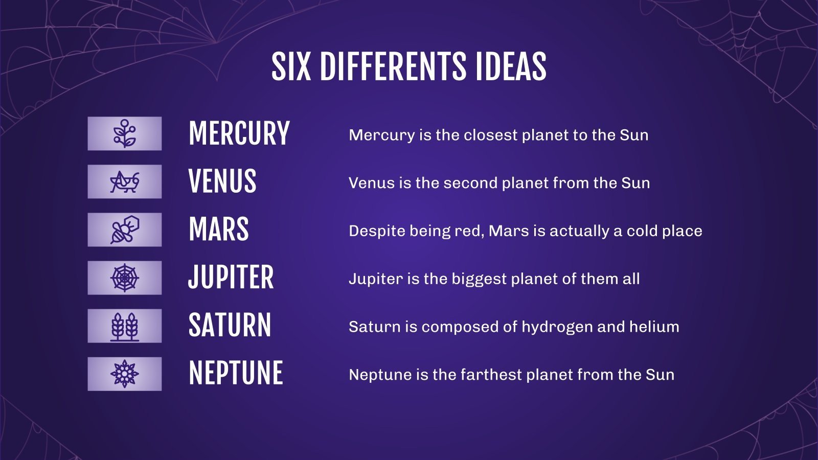 Spider Web Minitheme | Google Slides & PowerPoint