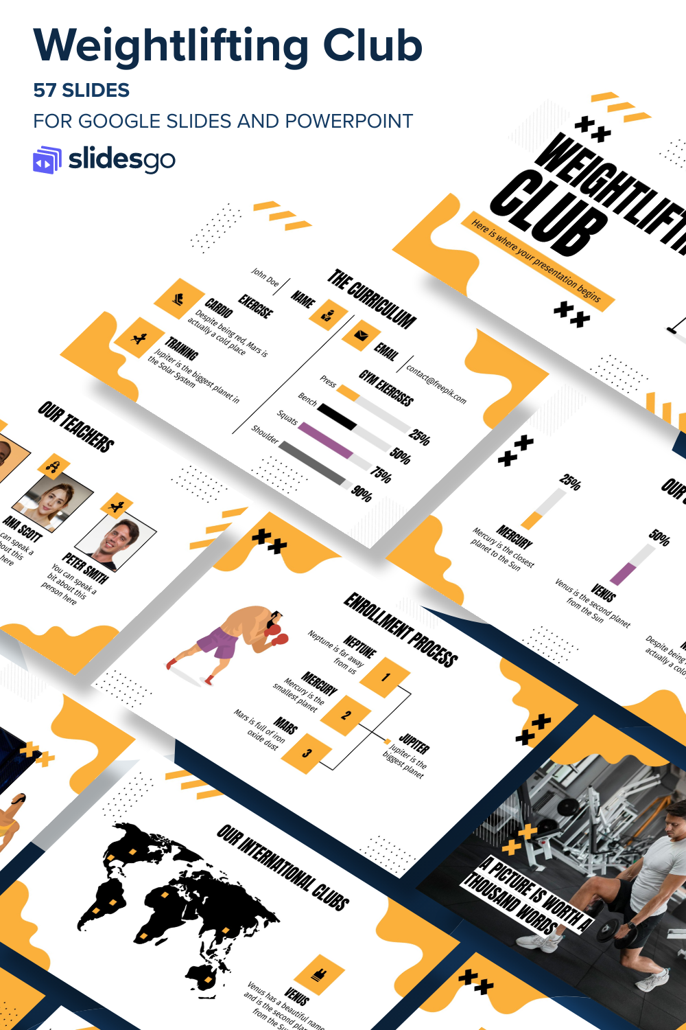 Weightlifting Club | Google Slides & PowerPoint