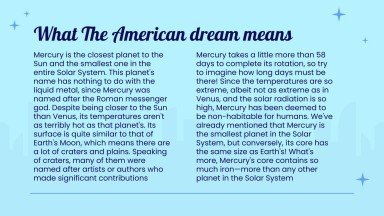 The American Dream | Google Slides & PowerPoint
