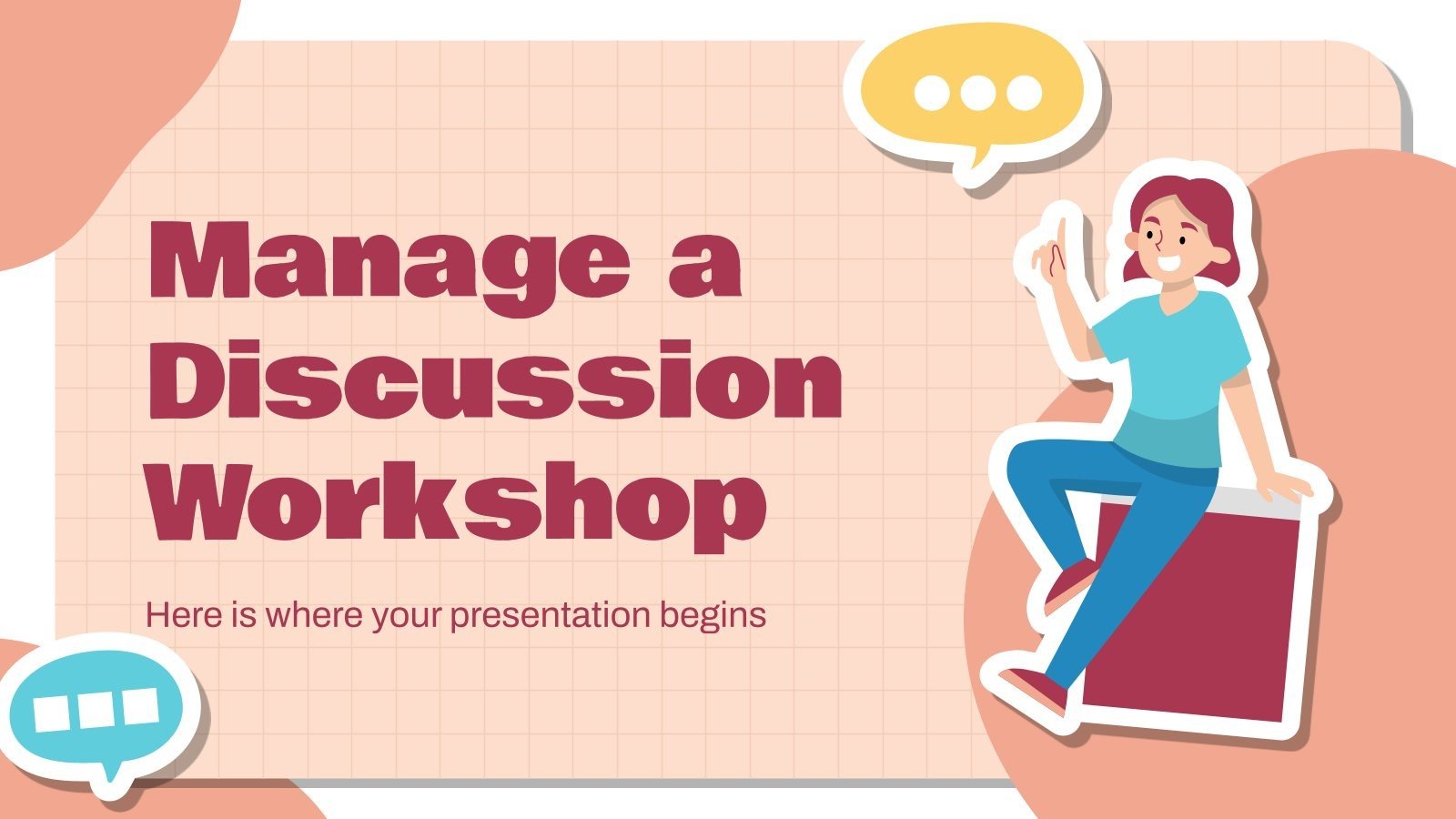 Manage a Discussion Workshop | Google Slides & PPT