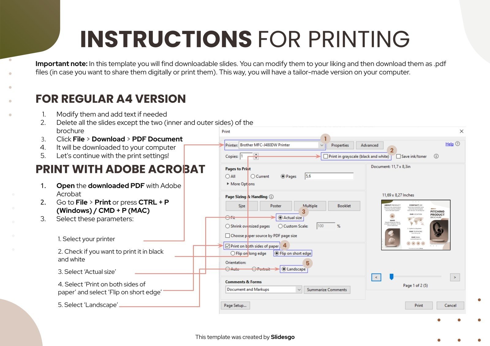 Pitching Product Brochure | Google Slides & PowerPoint