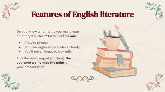 English Literature History | Google Slides & PowerPoint