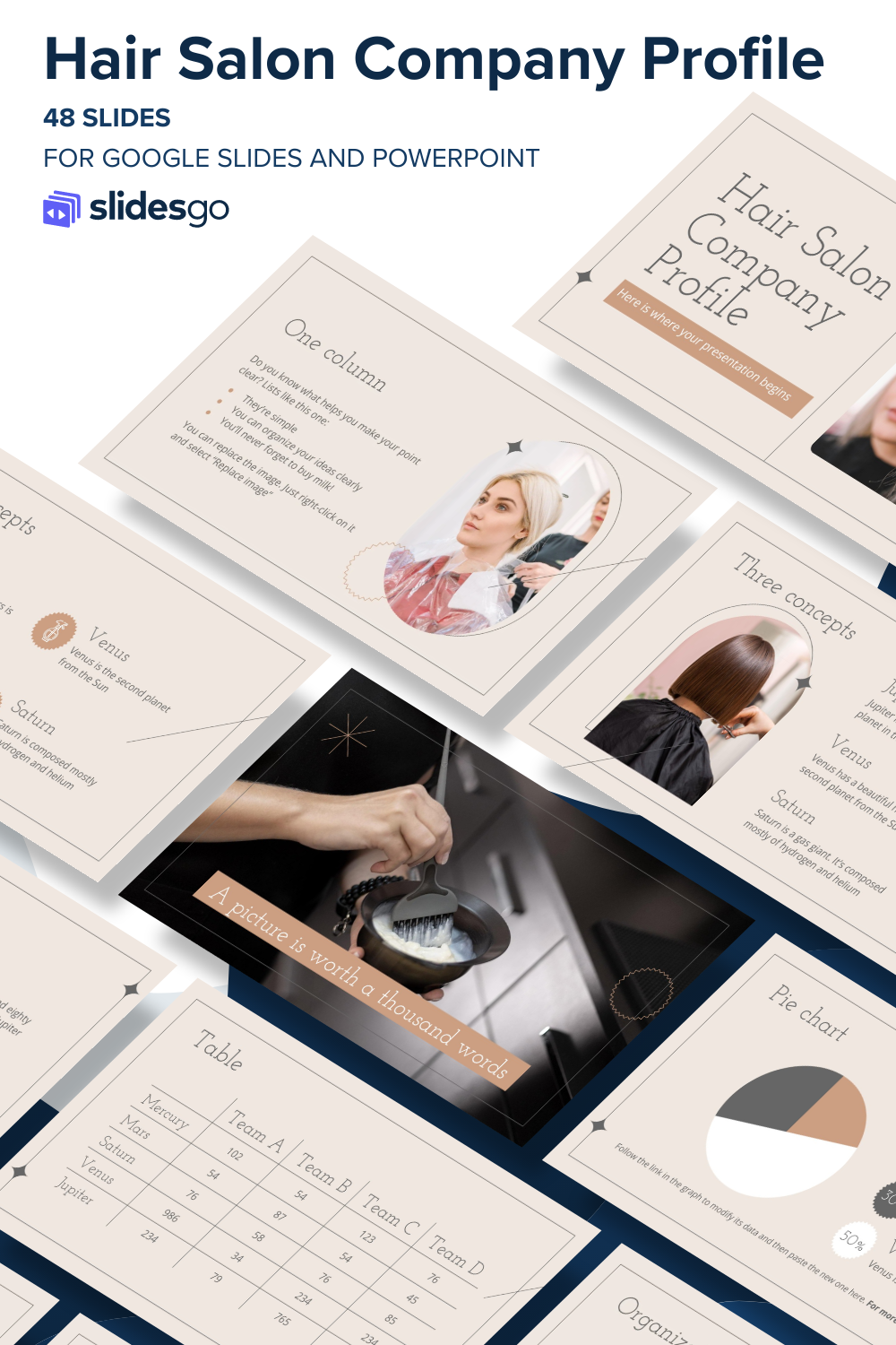 Hair Salon Company Profile | Google Slides & PowerPoint
