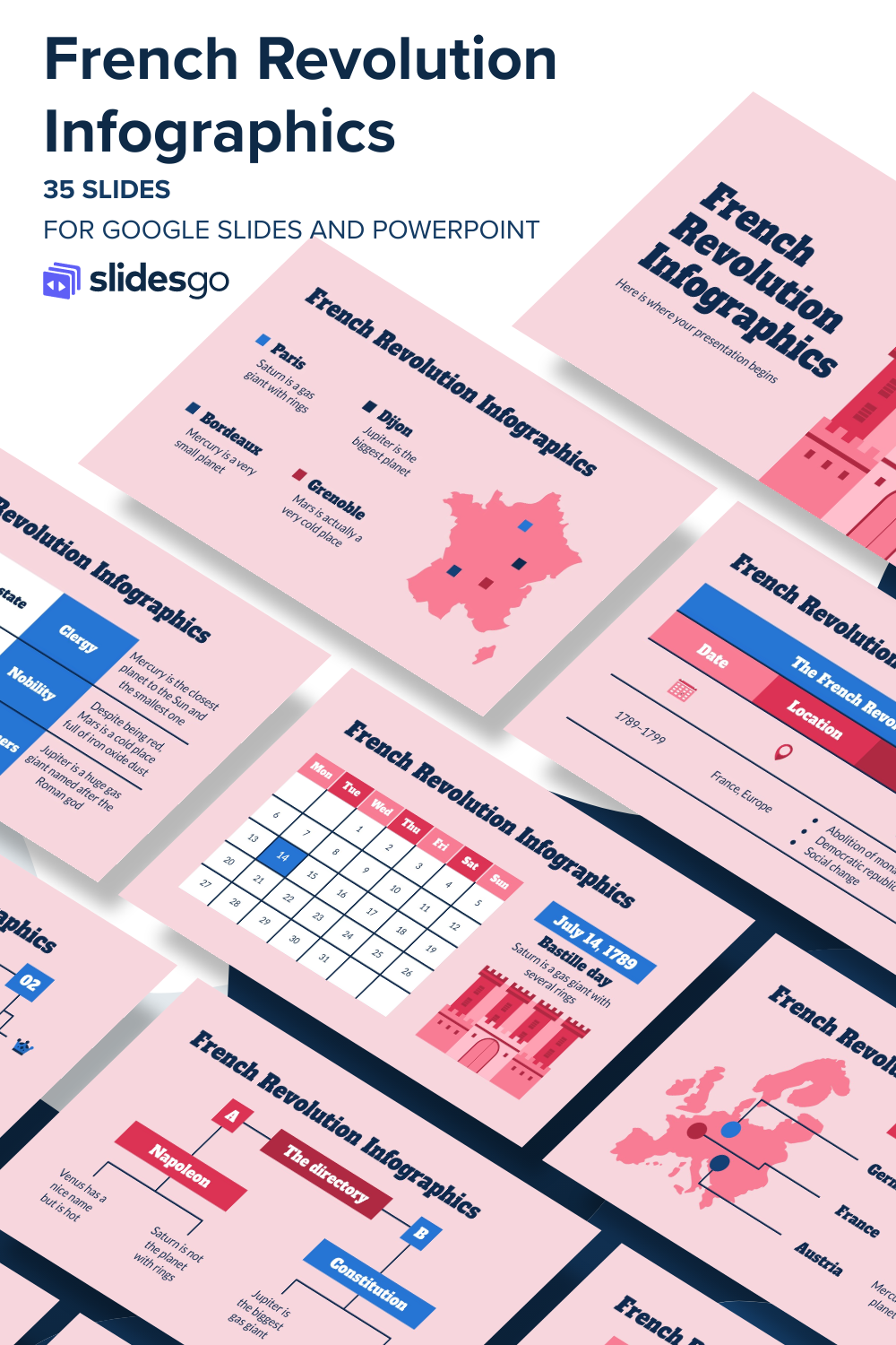 French Revolution Infographics | Google Slides & PowerPoint