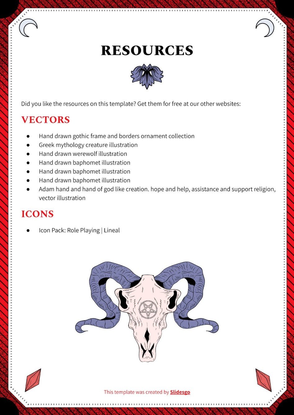 Dungeons and Creatures: Tiefling Character Sheet