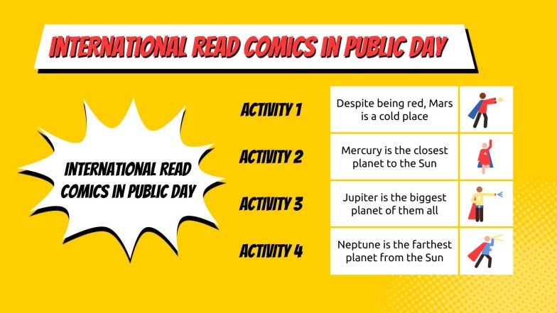 International Read Comics in Public Day Infographics
