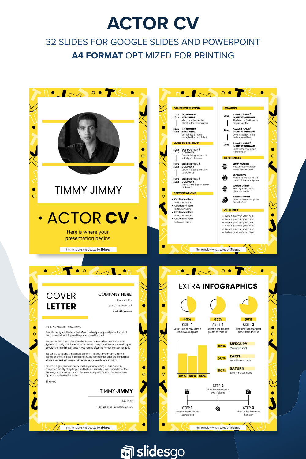 Actor CV | Google Slides & PowerPoint