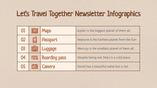 Let's Travel Together Newsletter Infographics