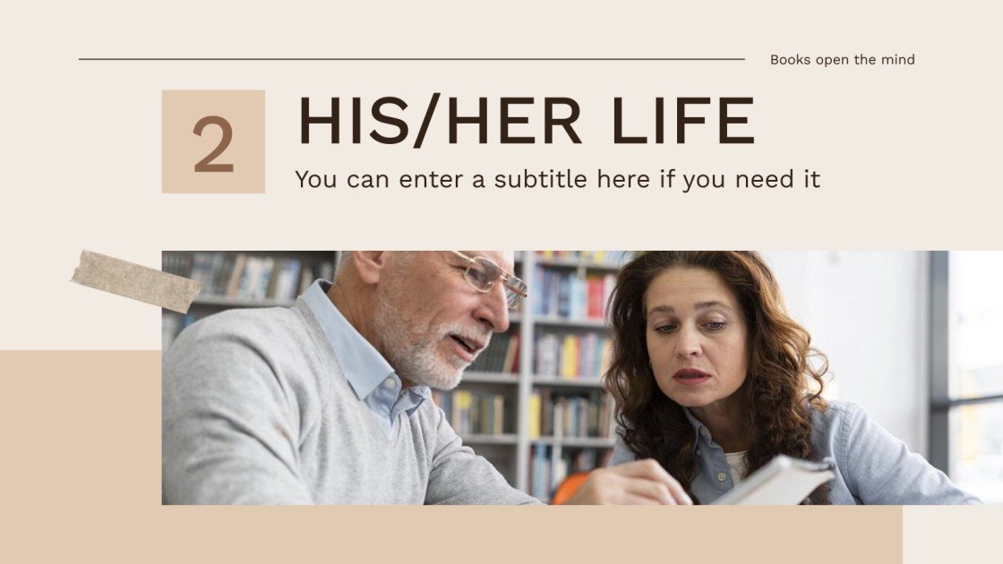 Famous Person Biography Theme for College | Google Slides