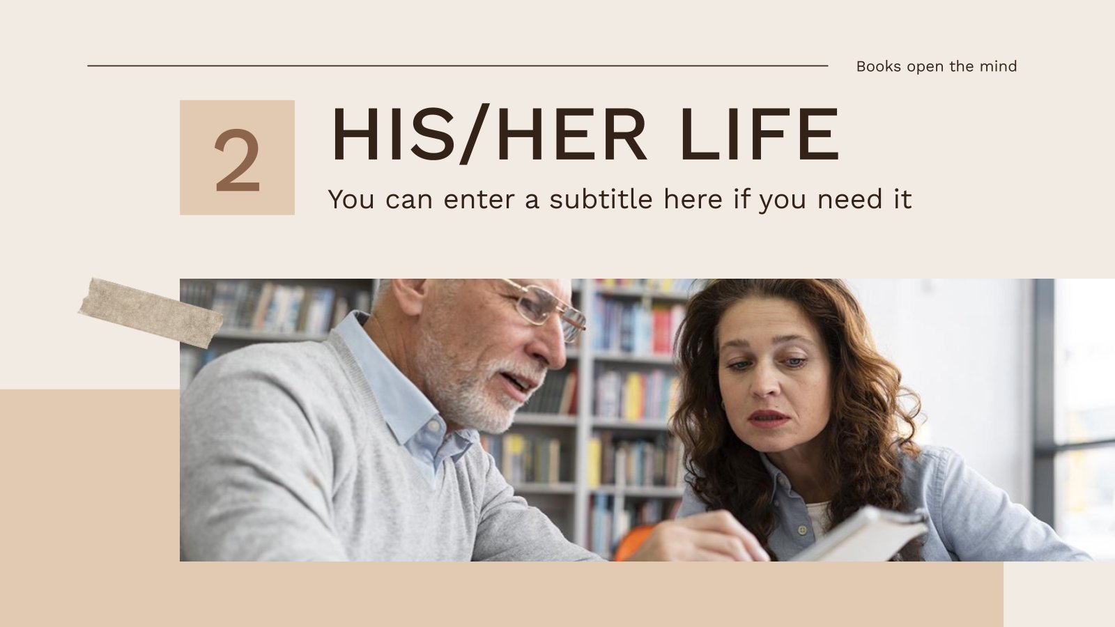 La biografía de una persona famosa - Universidad