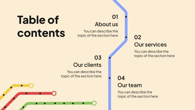 Subway Line Background Agency | Google Slides & PPT