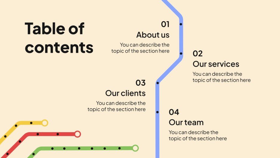 Subway Line Background Agency | Google Slides & PPT