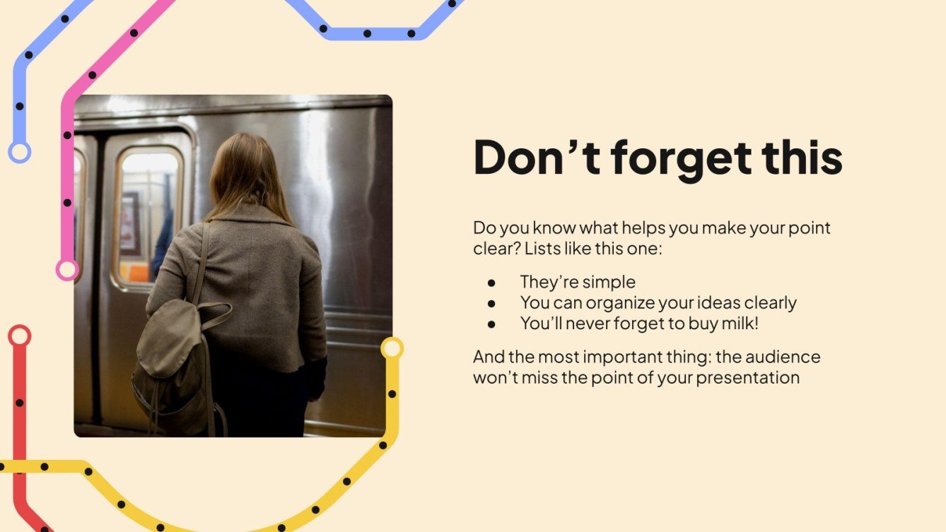 Subway Line Background Agency | Google Slides & PPT