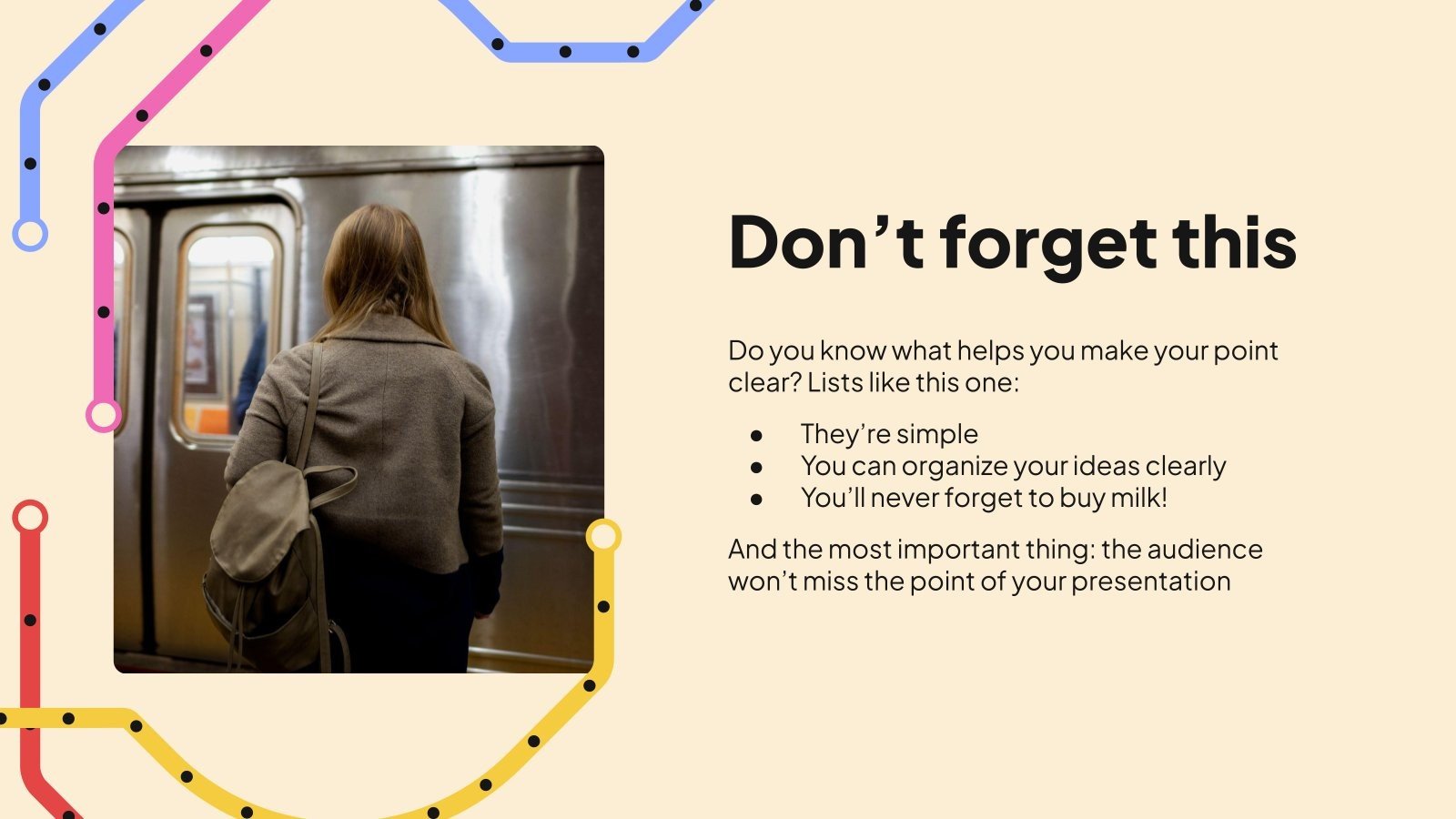 Subway Line Background Agency | Google Slides & PPT