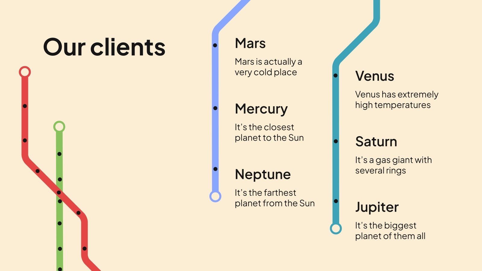 Subway Line Background Agency | Google Slides & PPT