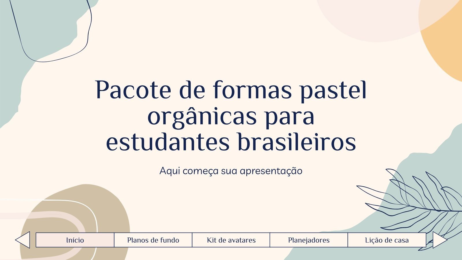 Organic Pastel Shapes Pack for Brazilian Students