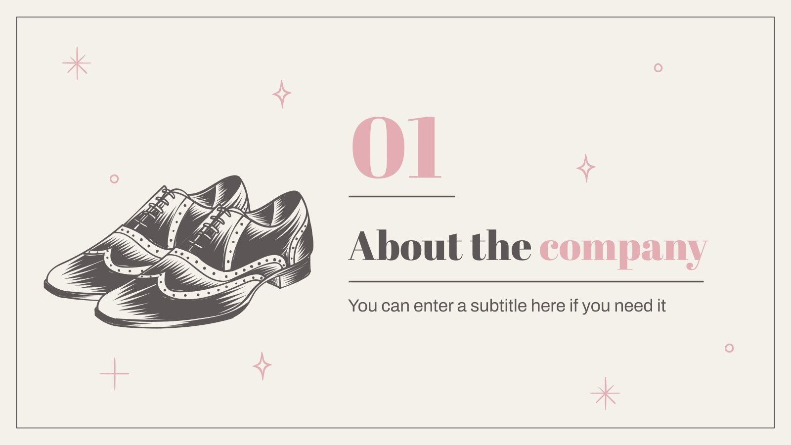 Retail Shoes Brand Company Profile | Google Slides & PPT