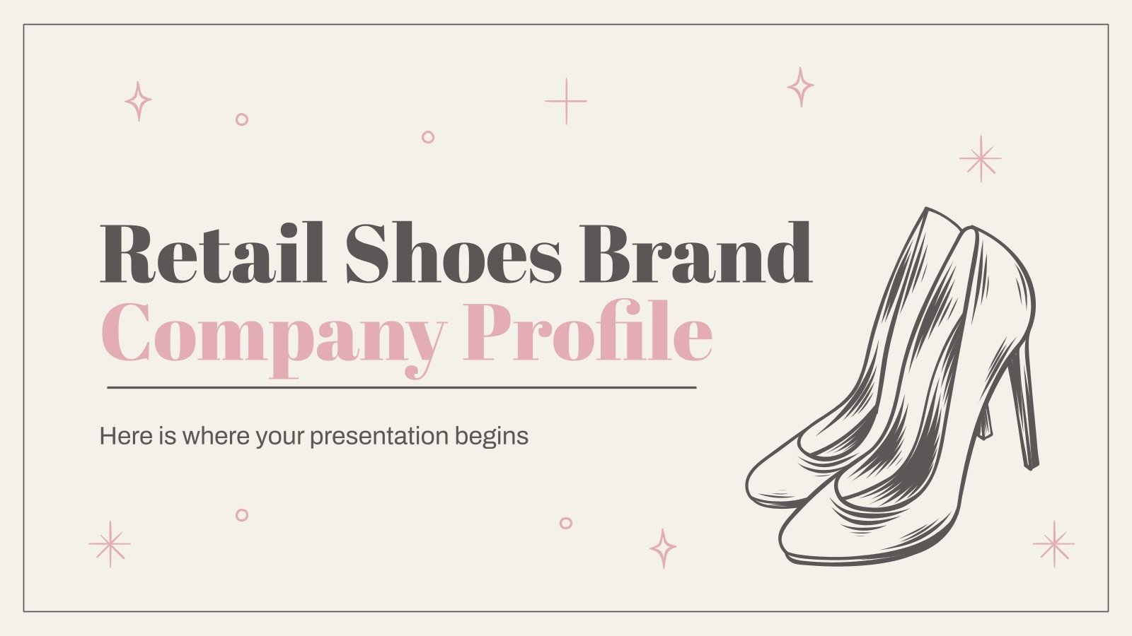 Google Slides and PowerPoint templates about shoes