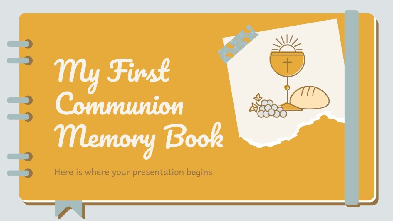 My First Communion Memory Book | Google Slides & PPT