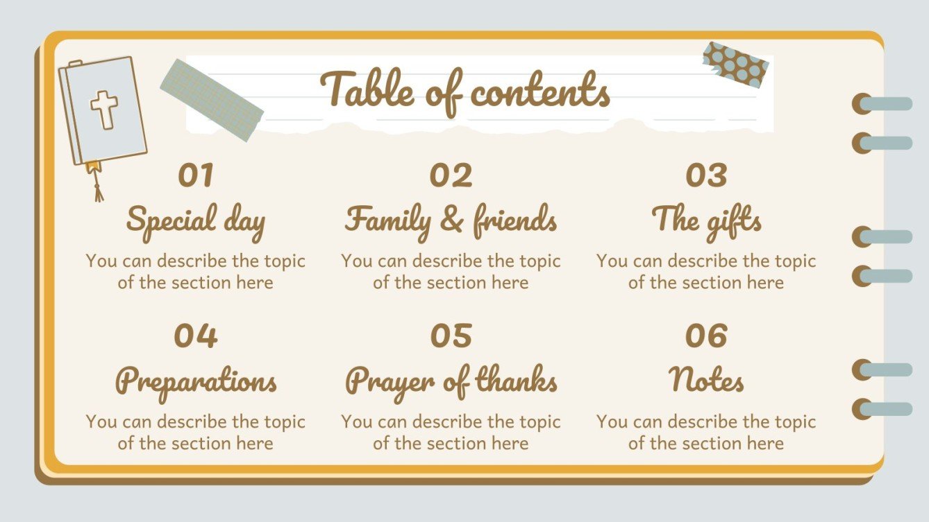 My First Communion Memory Book | Google Slides & PPT