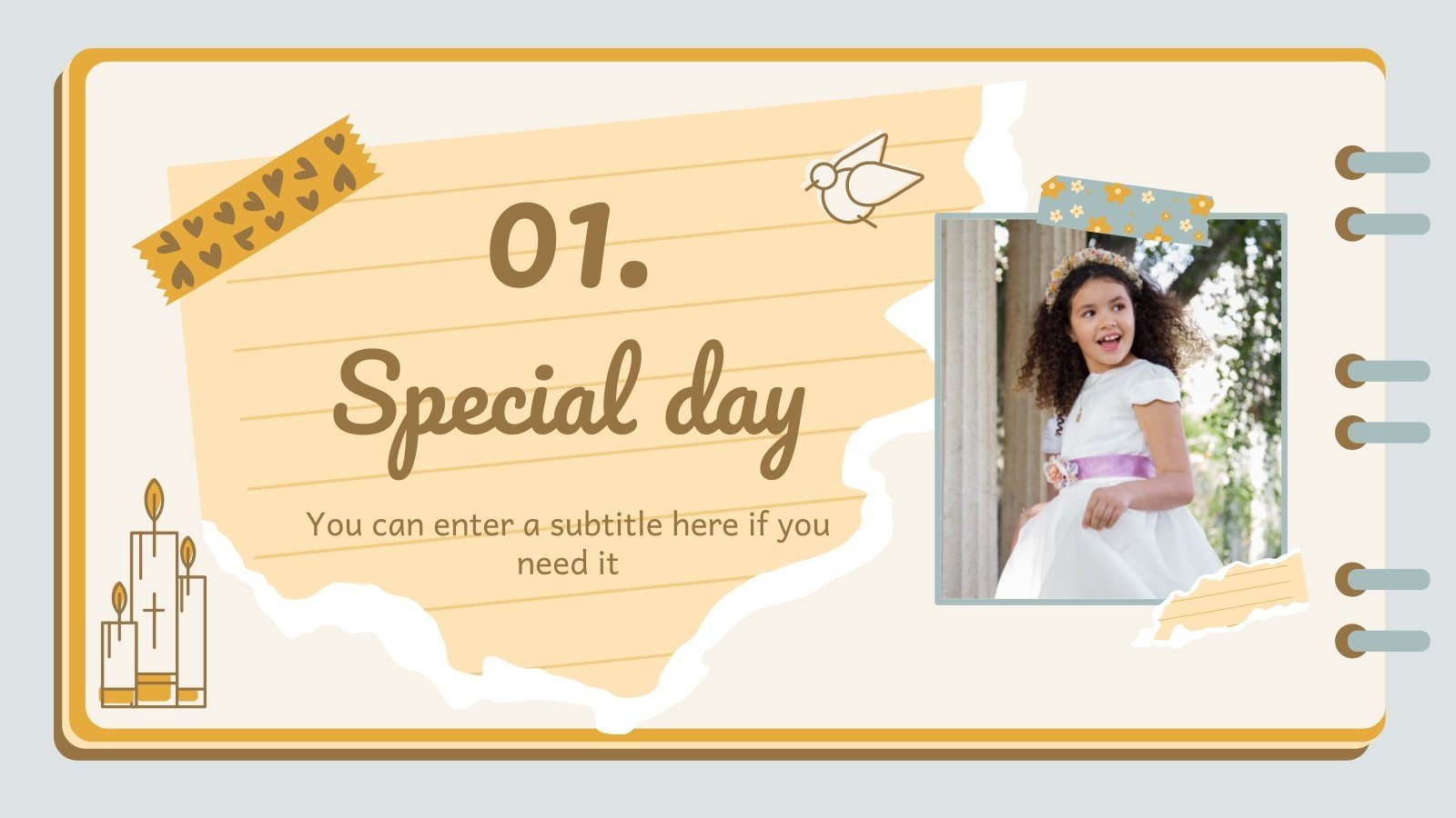 My First Communion Memory Book | Google Slides & PPT