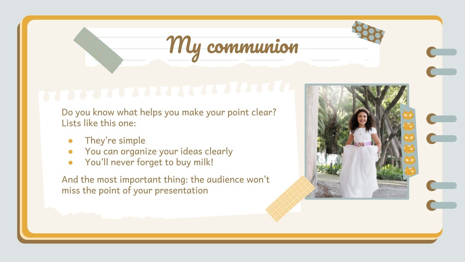 My First Communion Memory Book | Google Slides & PPT