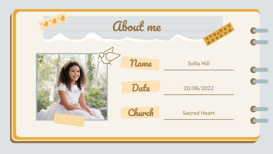 My First Communion Memory Book | Google Slides & PPT
