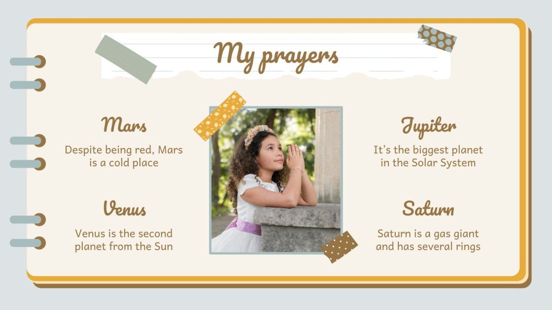 My First Communion Memory Book | Google Slides & PPT