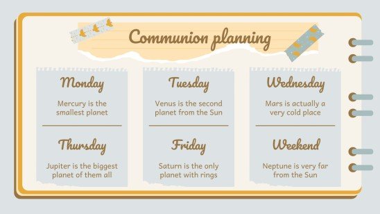 My First Communion Memory Book | Google Slides & PPT