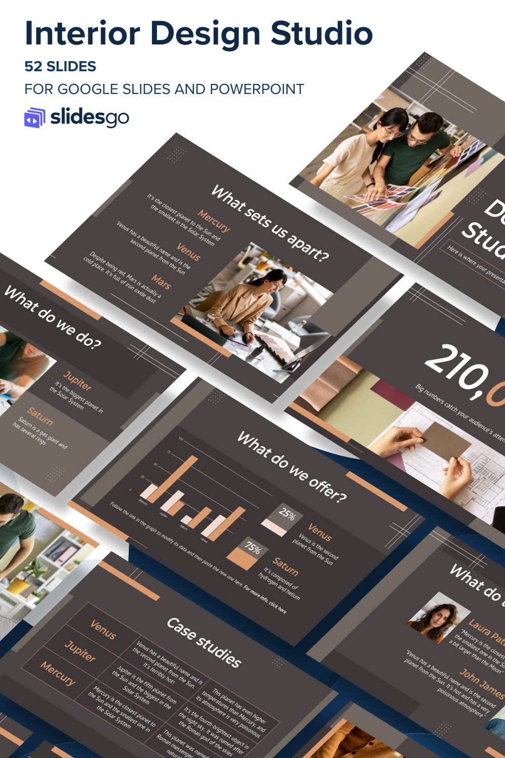 Interior Design Studio | Google Slides & PowerPoint template