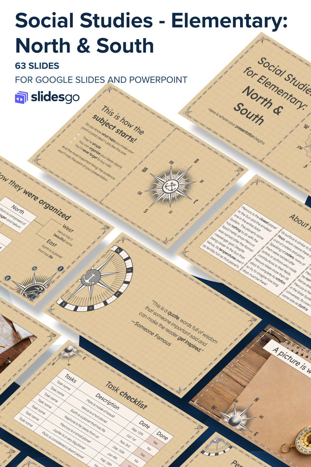 Social Studies: North & South | Google Slides & PowerPoint