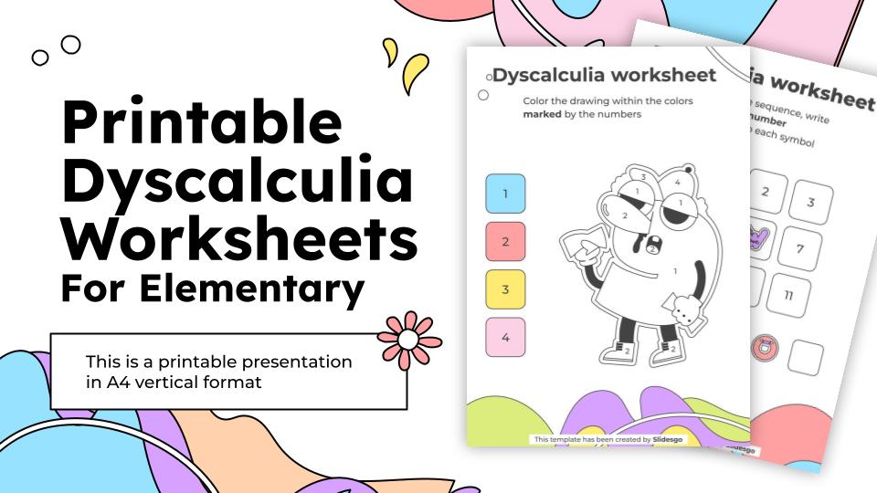 Printable Dyscalculia Worksheets for Elementary