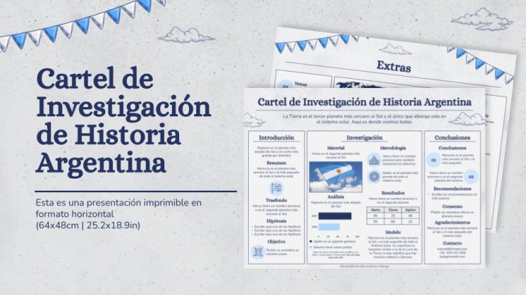 Venezuelan History Research Poster | Google Slides & PPT