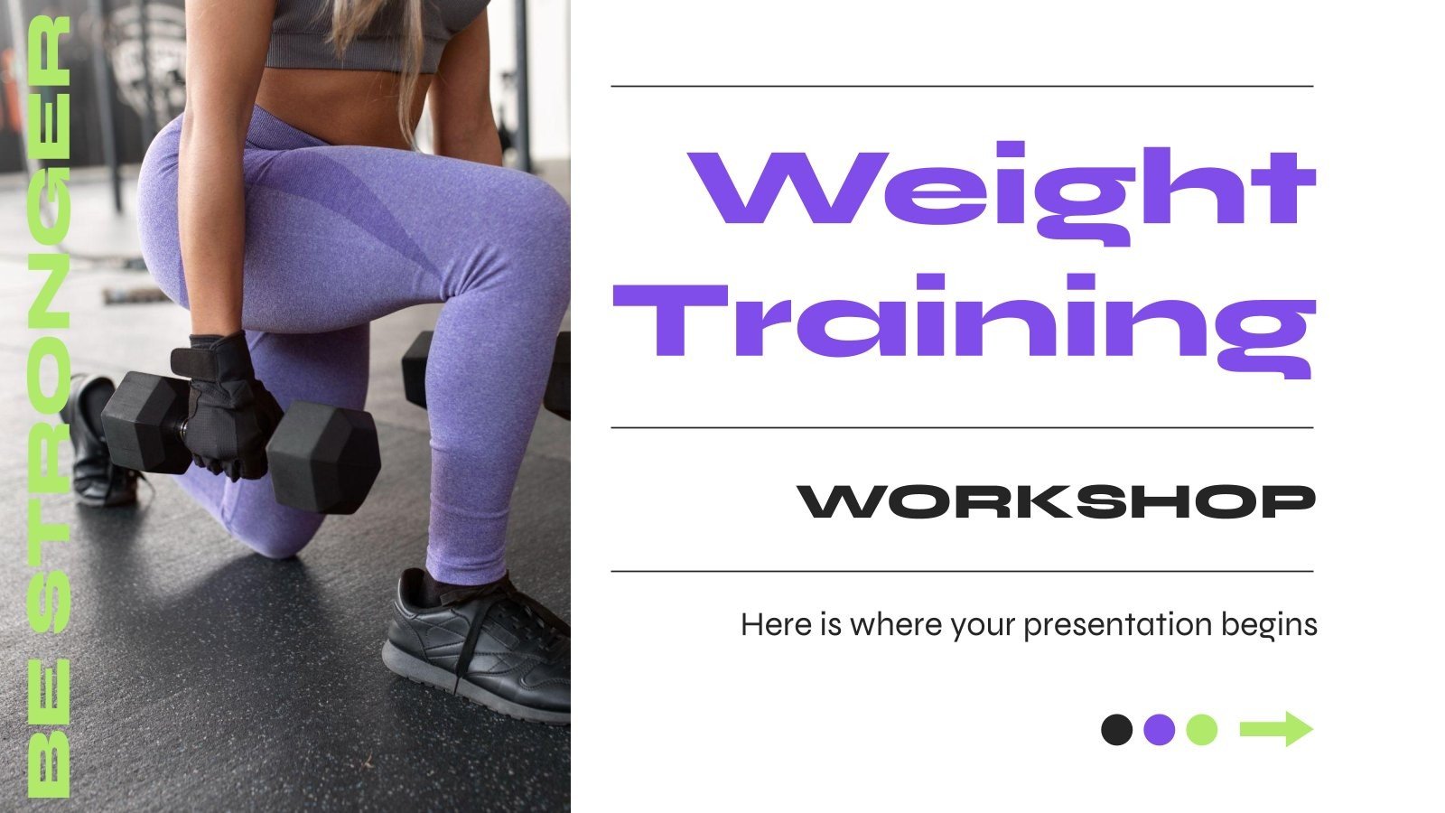 Weight Training Workshop | Google Slides & PowerPoint