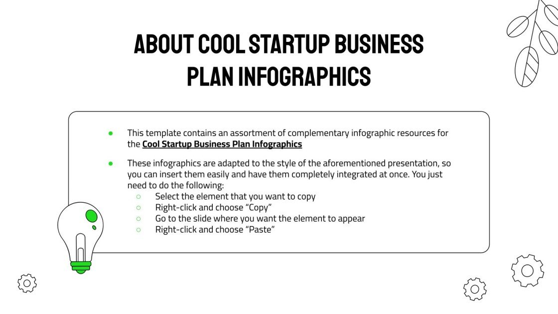 Infografías para plan de negocios genial para startups