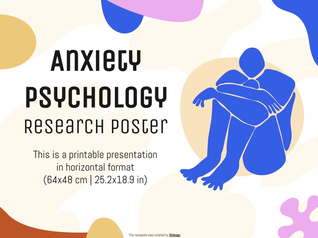 Anxiety Psychology Research Poster | Google Slides & PPT