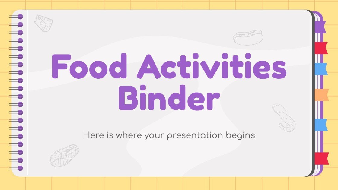 Food Activities Binder | Google Slides & PowerPoint