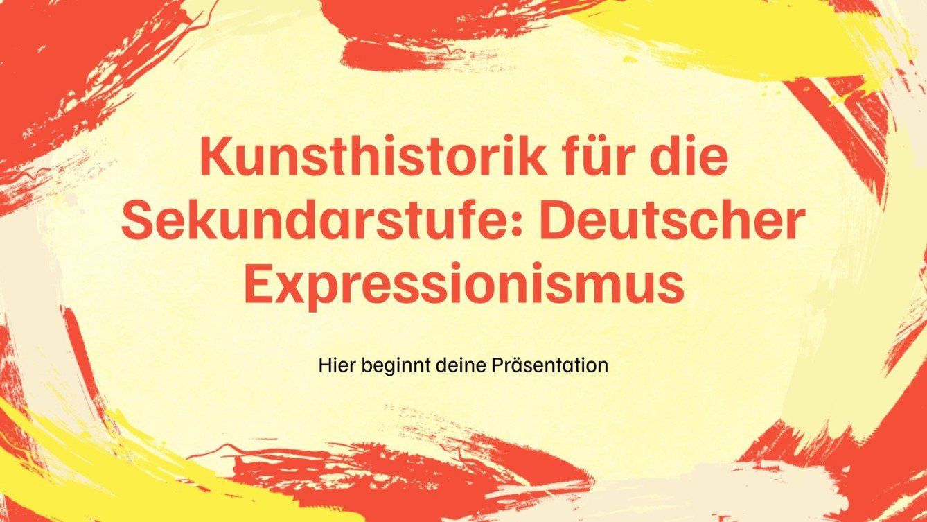 Art History Subject for High School: German Expressionism