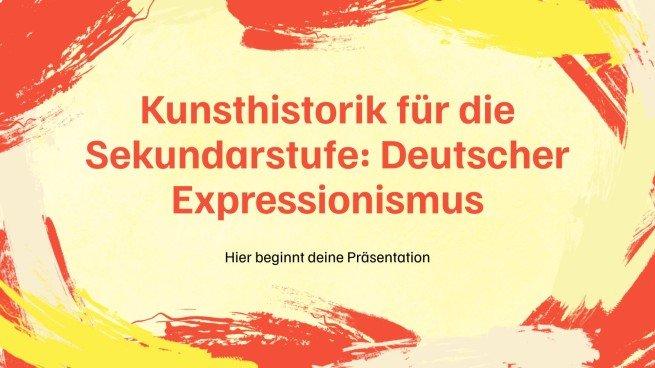 Art History Subject for High School: German Expressionism