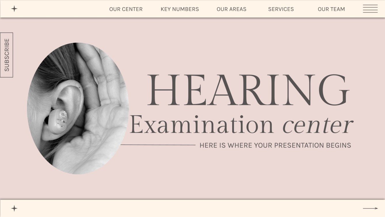 Hearing Examination Center | Google Slides & PowerPoint