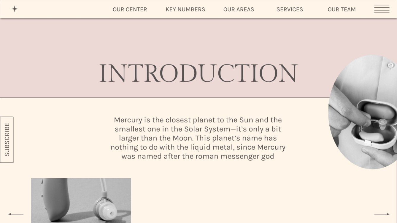 Hearing Examination Center | Google Slides & PowerPoint