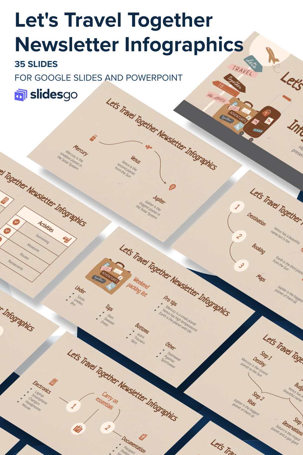 Let's Travel Together Newsletter Infographics