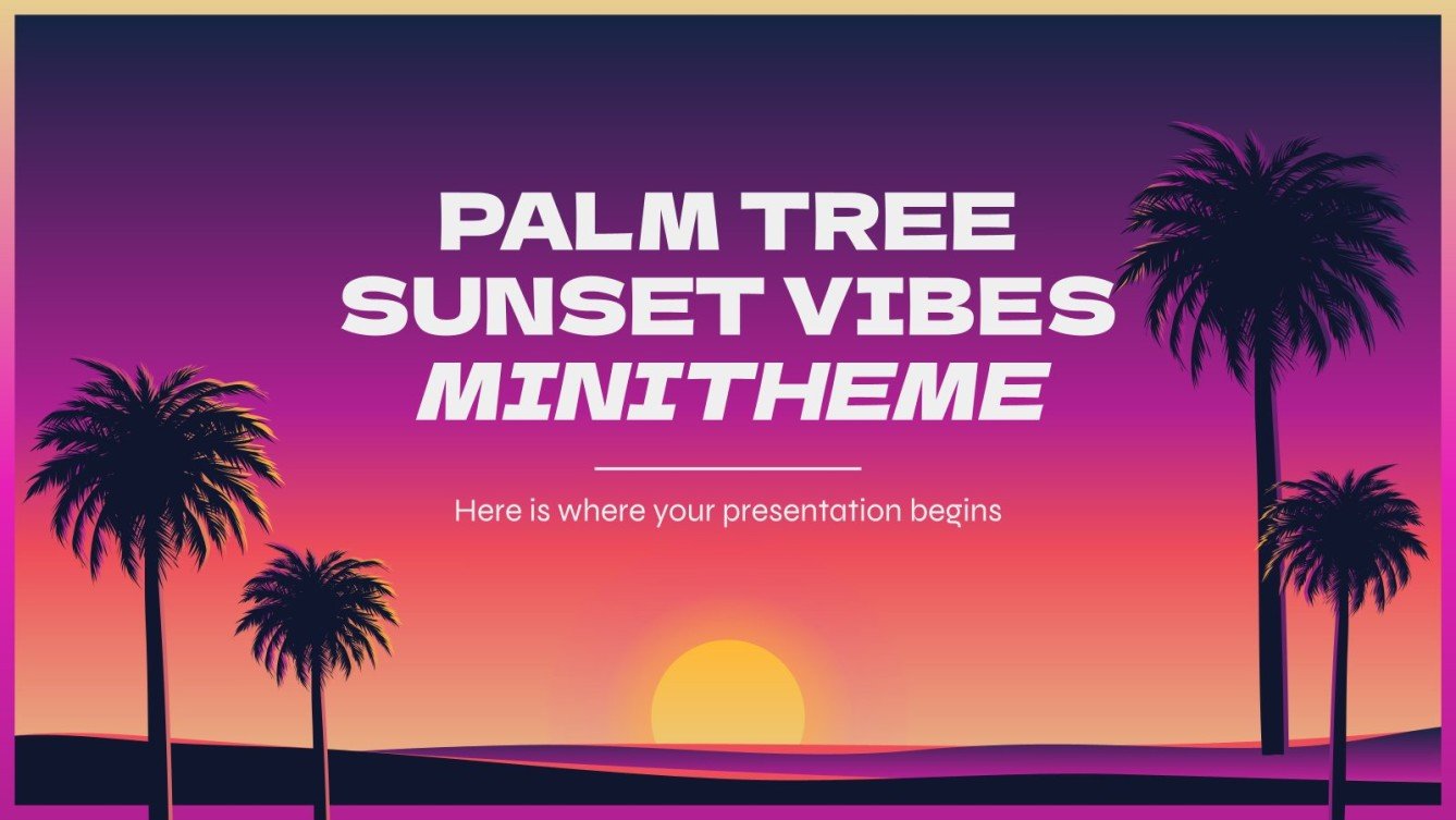 Free Sunset-themed templates for Google Slides & PowerPoint